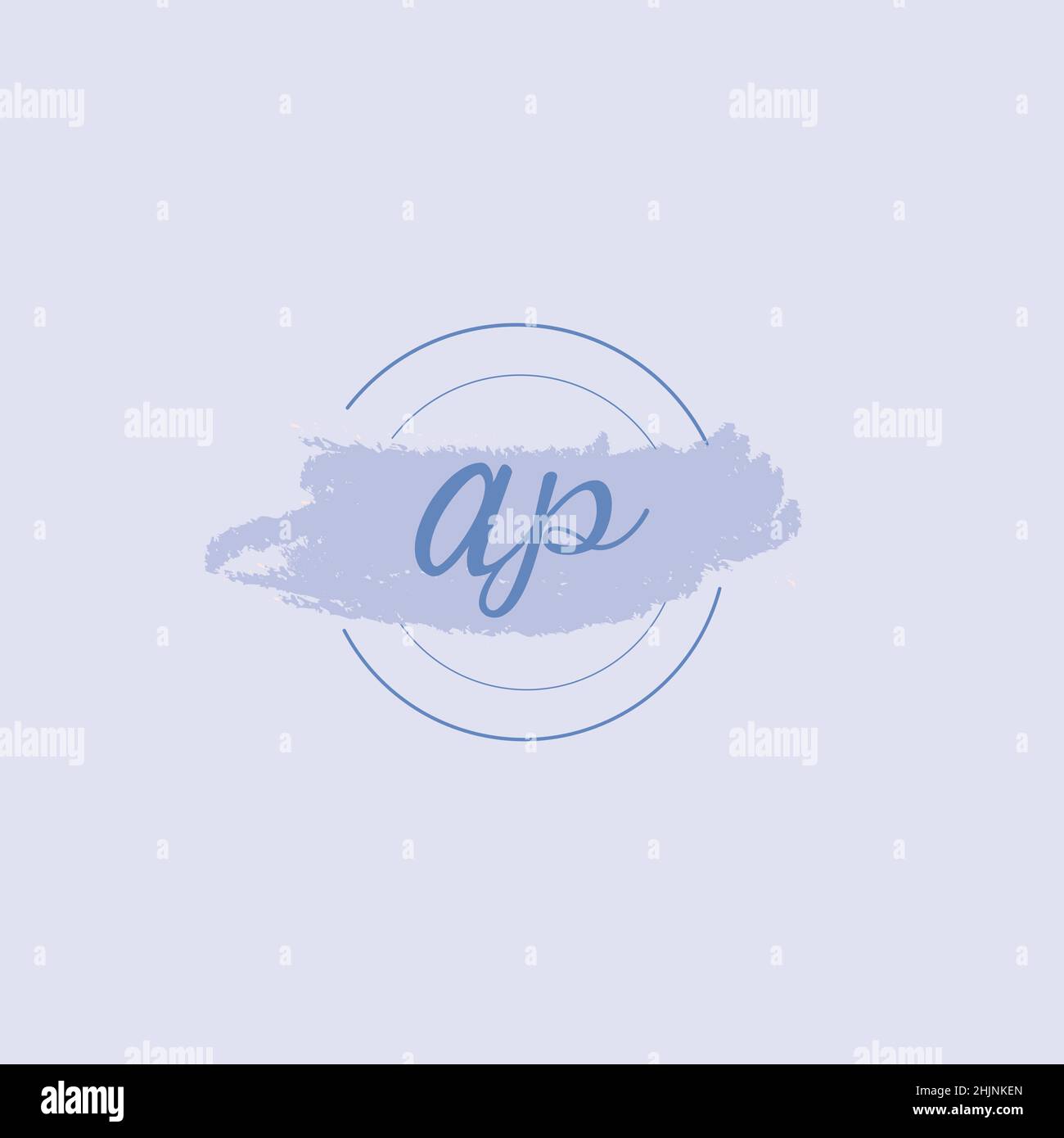 Initial letter alphabet AP watercolor logo icon, Feminine signature ...