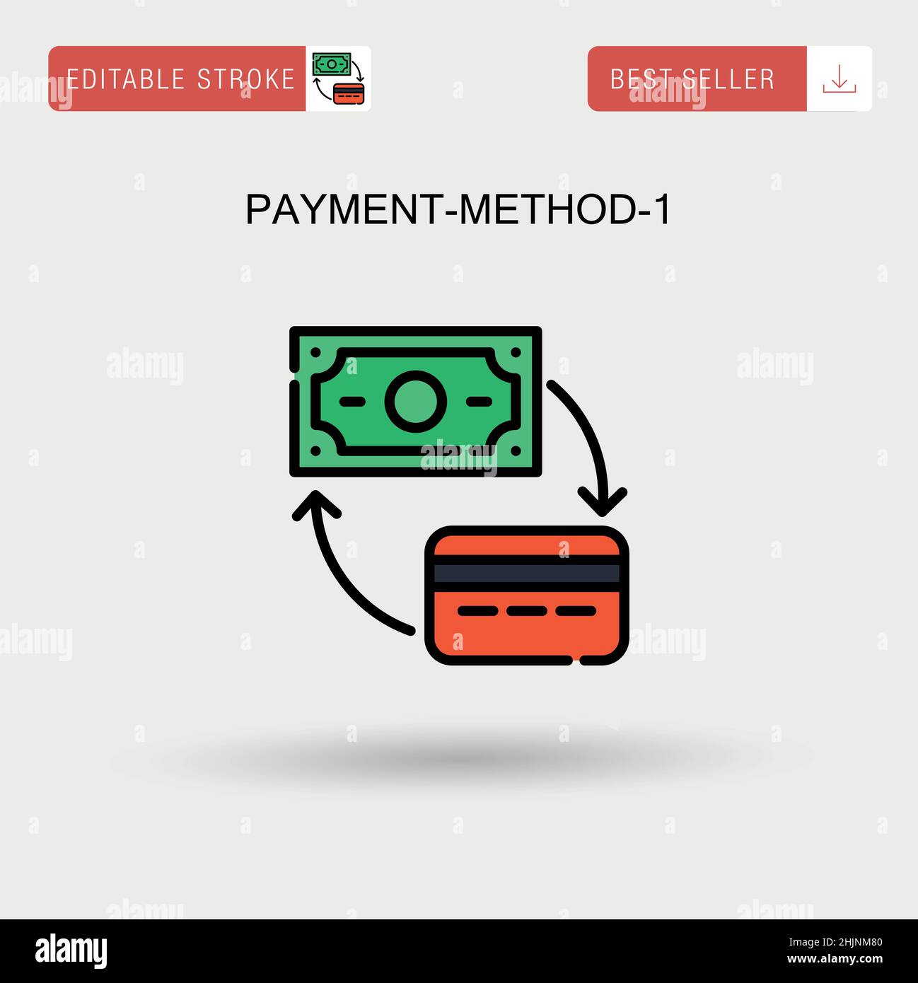Payment method icon simple hi-res stock photography and images - Alamy