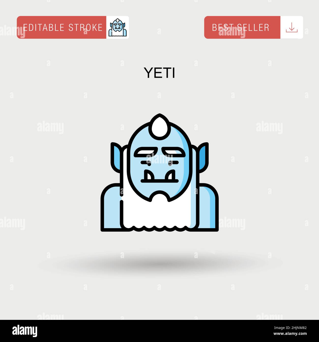 Yeti silhouette hi-res stock photography and images - Alamy