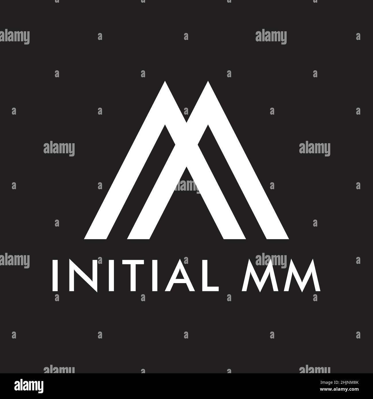 MM initial letter logo design template vector Stock Vector Image & Art ...
