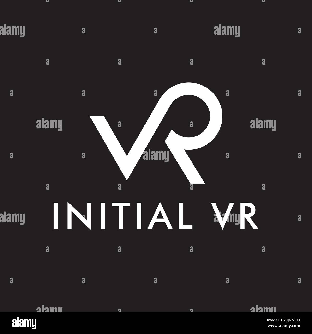 Vr logo design hi-res stock photography and images - Alamy