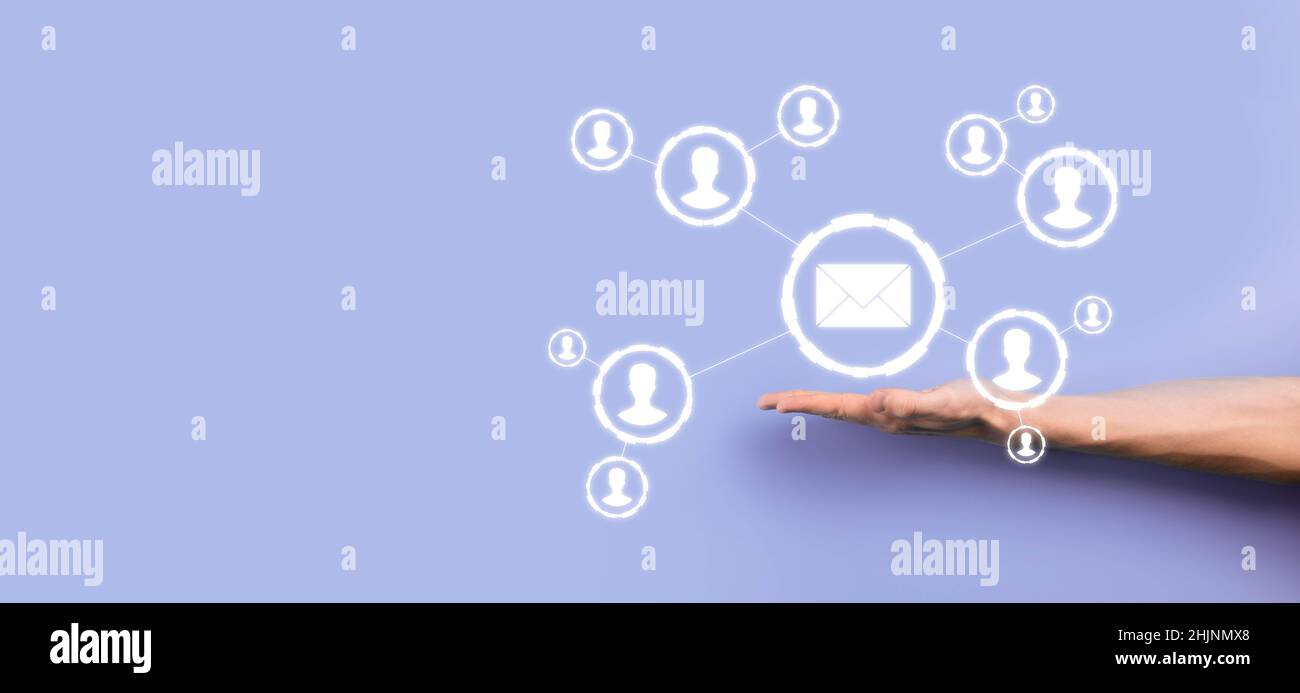 Email and user icon,sign,symbol marketing or newsletter concept ...