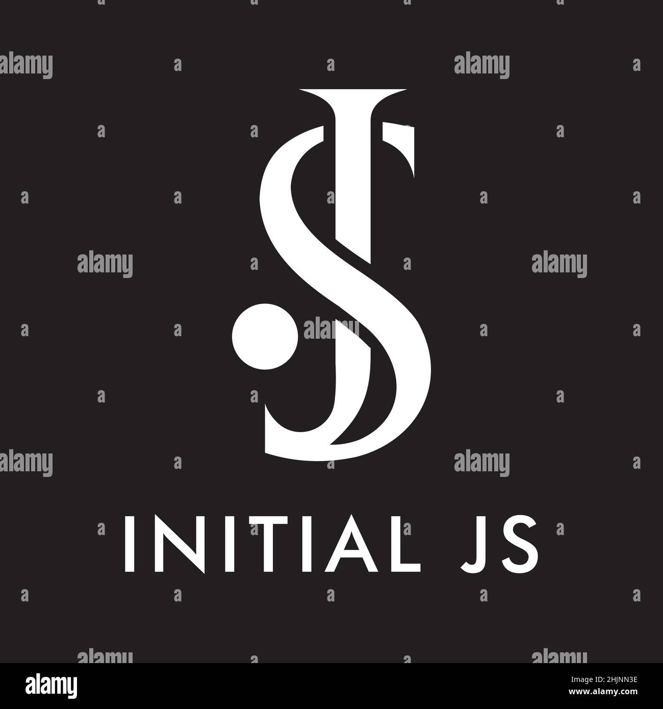 JS initial letter logo design template vector Stock Vector Image & Art ...