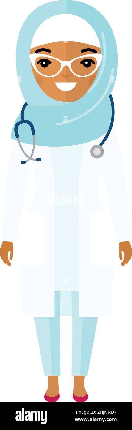 Vector Illustration of a Doctor with stethoscope Stock Vector Image ...