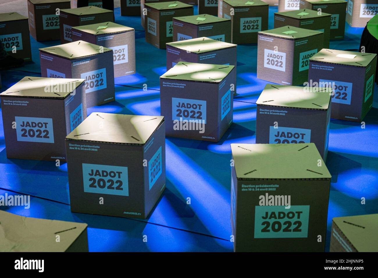 Lyon (France), 29 January 2022. The Green candidate, Yannick Jadot ...