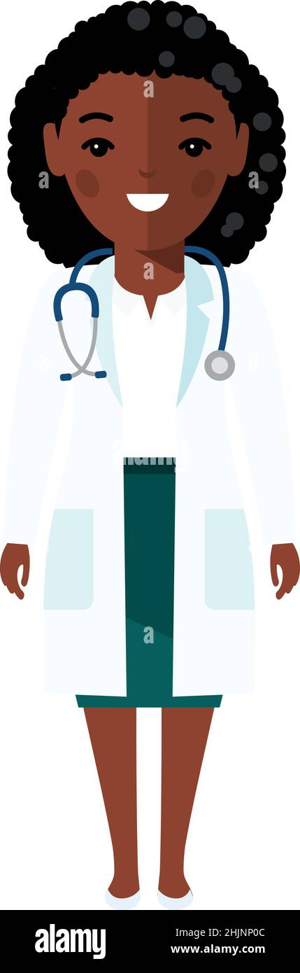 Vector Illustration of a Doctor with stethoscope Stock Vector Image ...