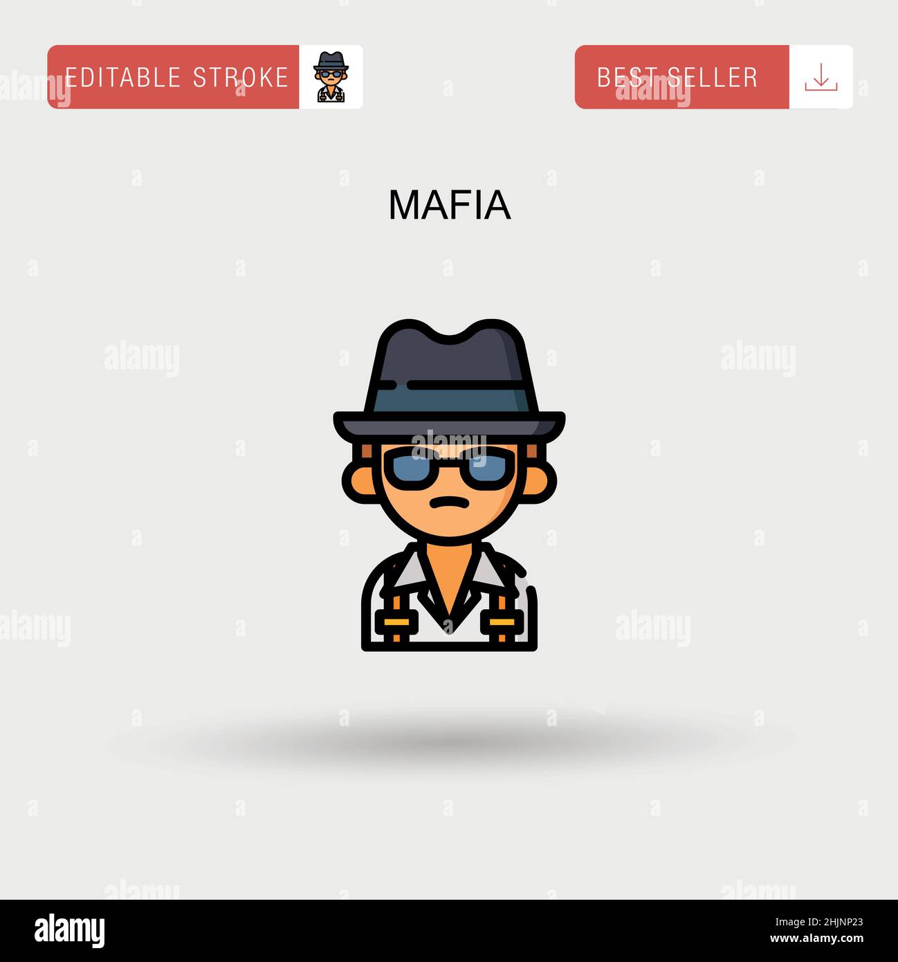 Mafia Simple vector icon Stock Vector Image & Art - Alamy