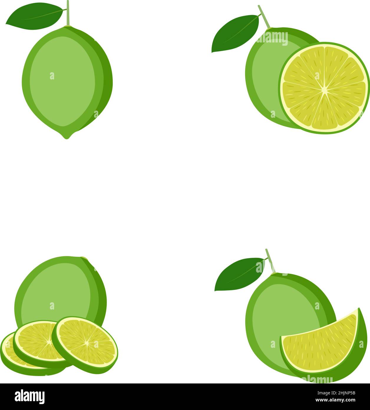Half lime Stock Vector Images - Alamy