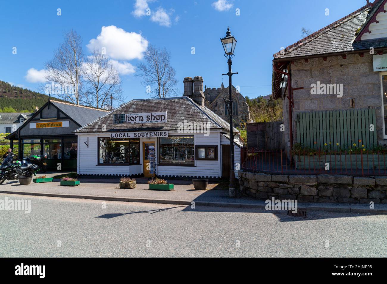Scottish Crafts Horn Shop, Mclean of Braemar Stock Photo - Alamy