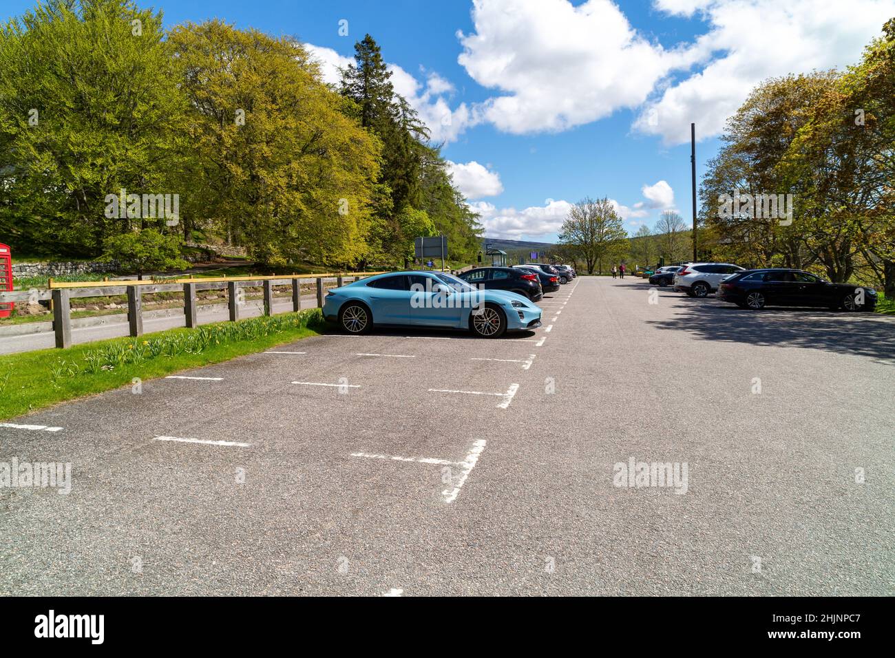 Balmoral Car Park, Scotland Stock Photo - Alamy