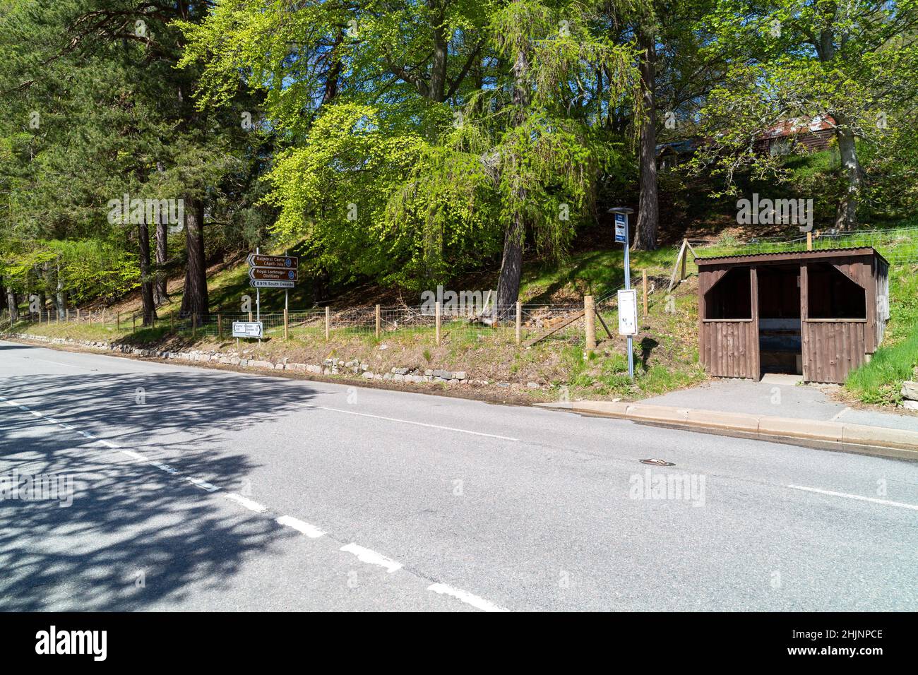 Balmoral Car Park, Scotland Stock Photo - Alamy