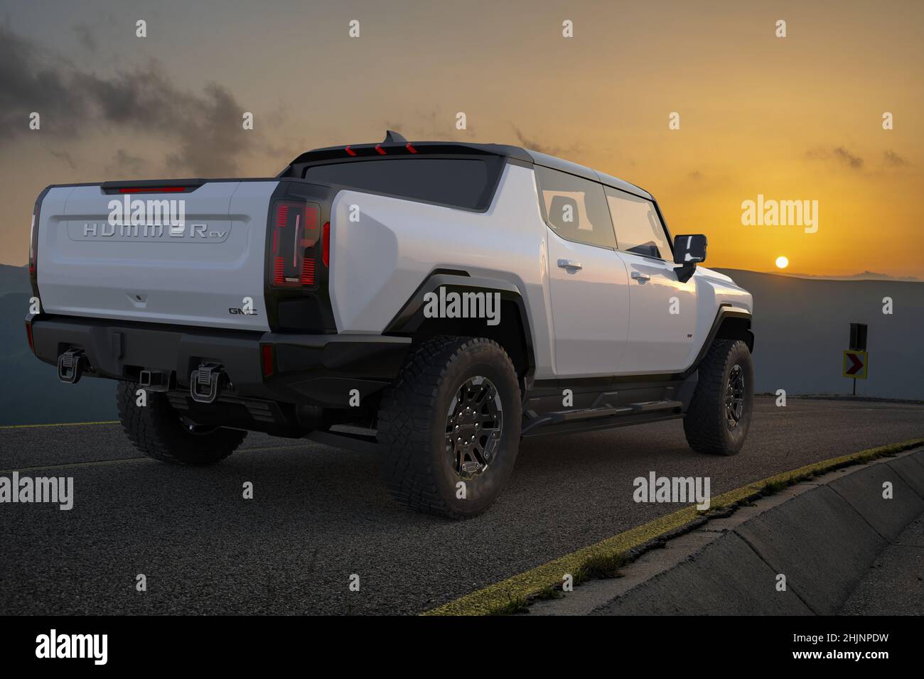 Gmc hummer ev electric pickup hi-res stock photography and images - Alamy