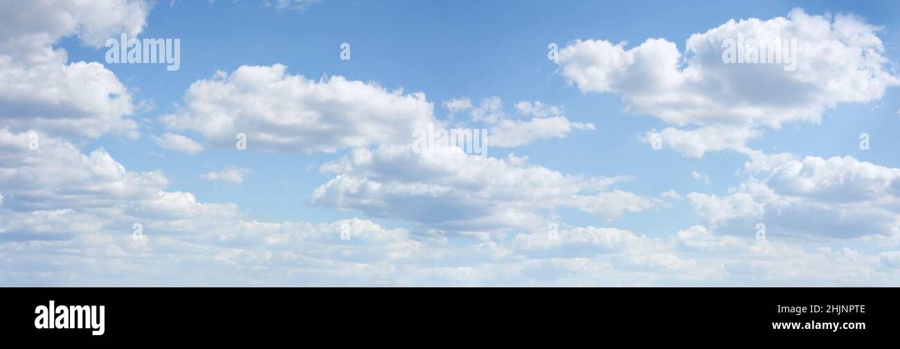 Sky clouds panoramic view Stock Photo - Alamy