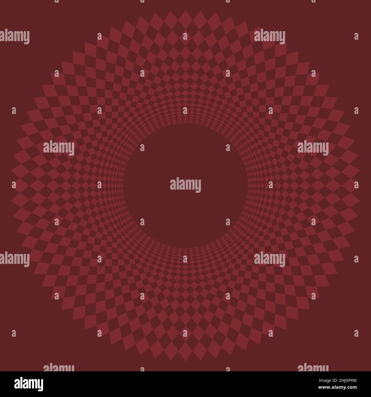 A soft checker star shape in dark red on a slightly darker red ...