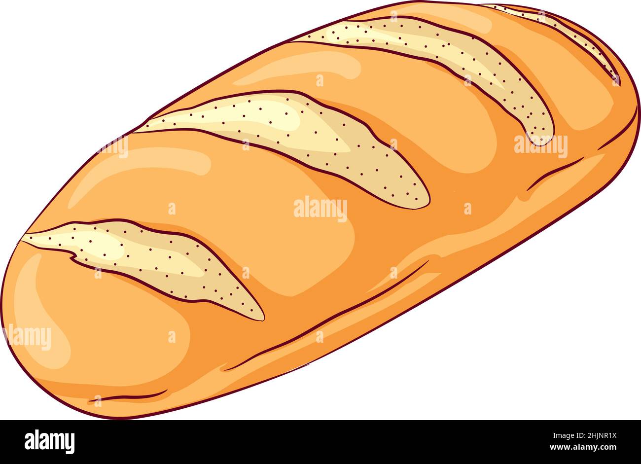 White bread sesame wheat Stock Vector Images - Alamy