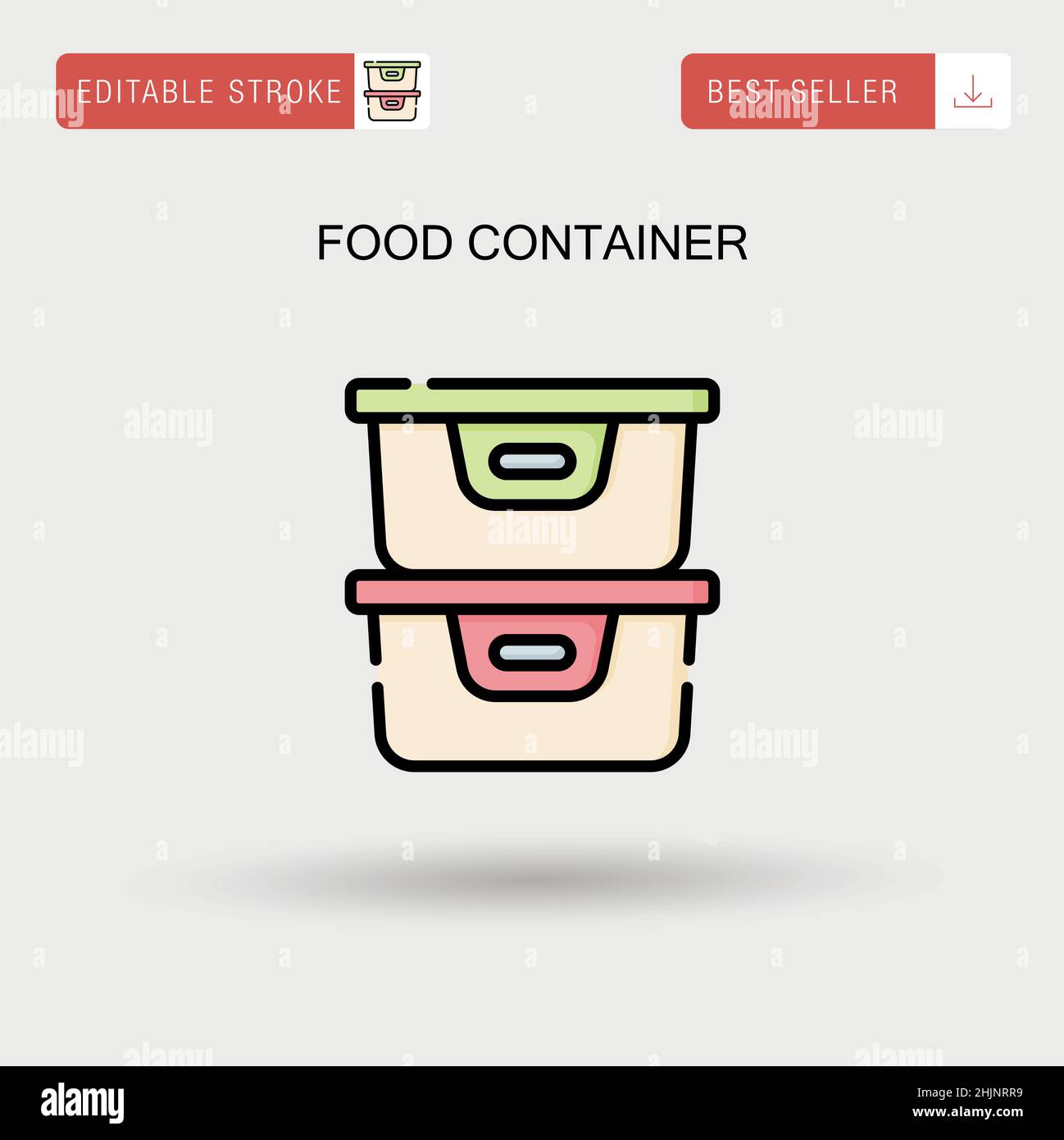 Containers of food Stock Vector Images - Alamy