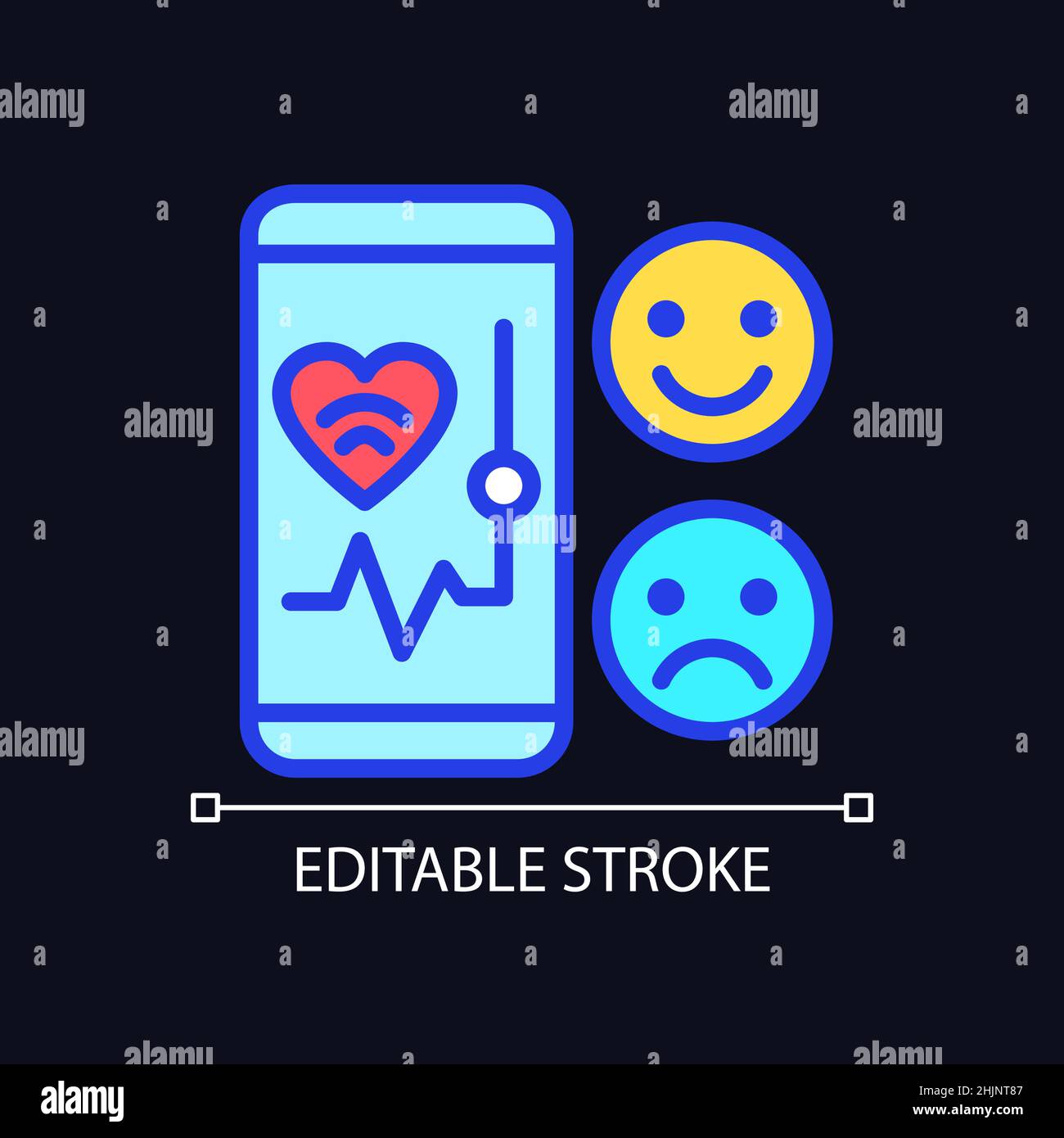 Mood meter app Stock Vector Images - Alamy