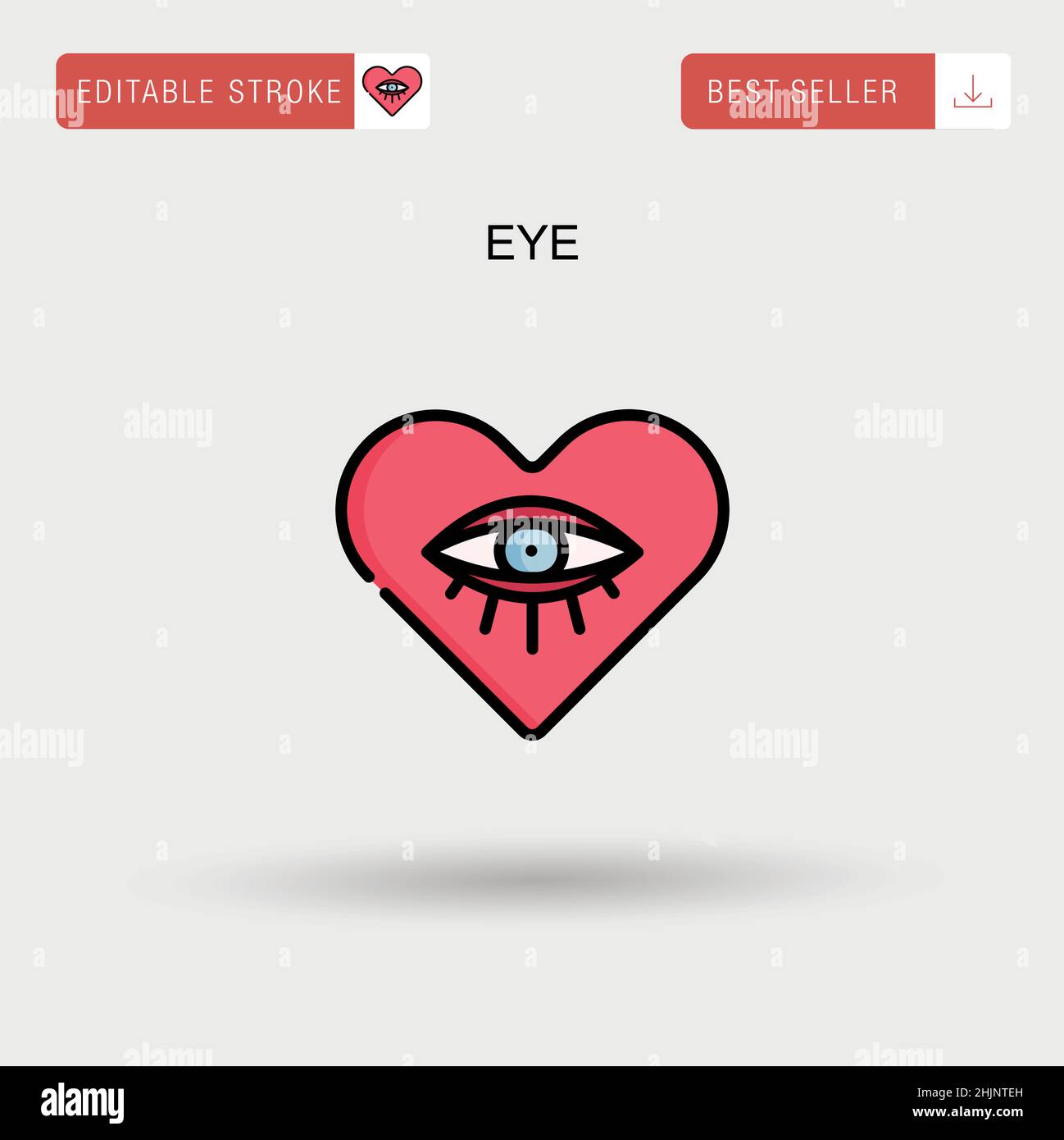 Eye Simple vector icon Stock Vector Image & Art - Alamy