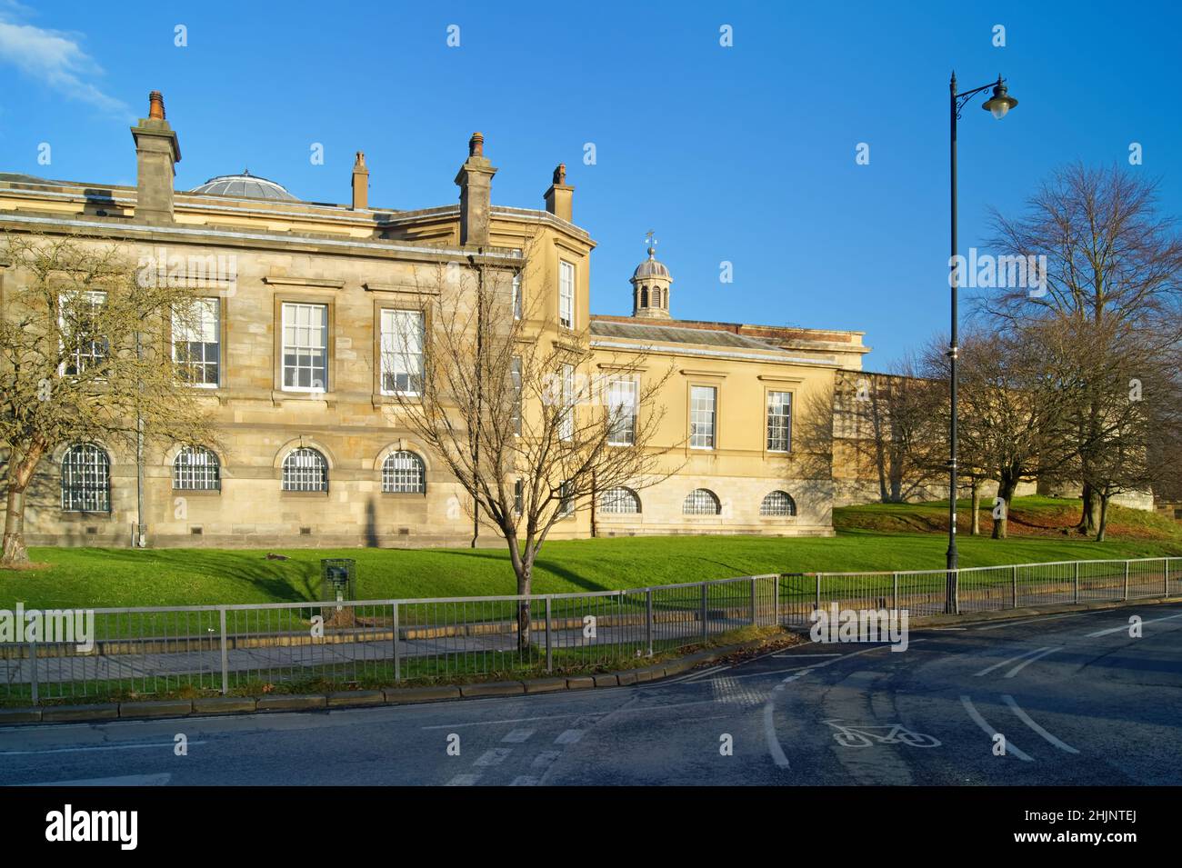 UK, North Yorkshire, York, York Crown Court and Castle Museum from ...