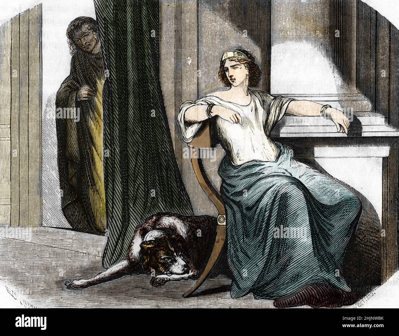Rome antique : portrait de l'imperatrice Messaline (Valeria Messalina ...