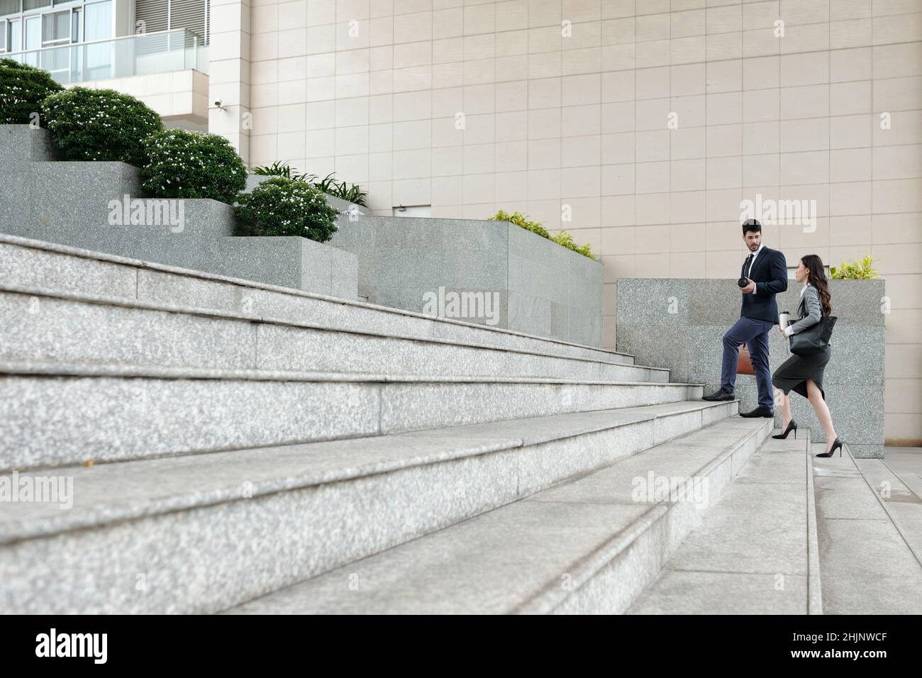 Walking up stairs diverse hi-res stock photography and images - Alamy