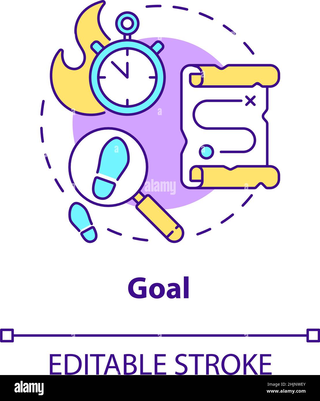 Goal concept icon Stock Vector Image & Art - Alamy