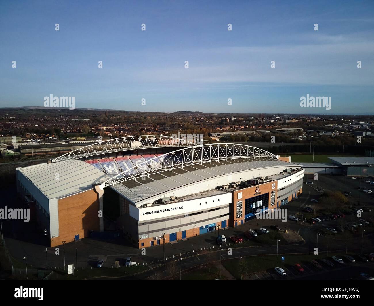 DW Stadium, Wigan, UK Stock Photo - Alamy