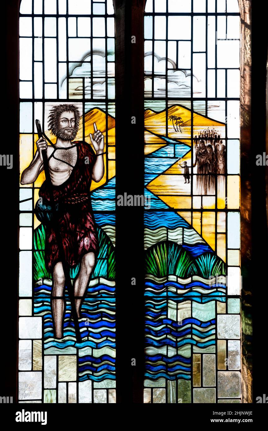 St. John the Baptist stained glass, St. John the Baptist Church, Hagley ...