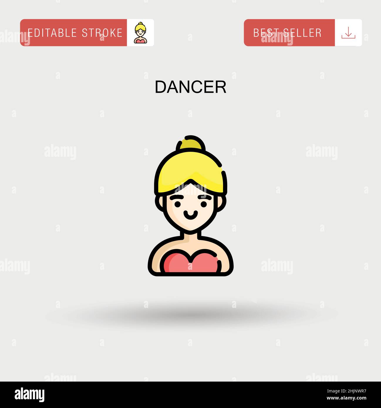 Dancer Simple vector icon Stock Vector Image & Art - Alamy