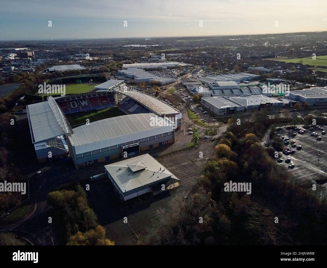 DW Stadium, Wigan, UK Stock Photo - Alamy