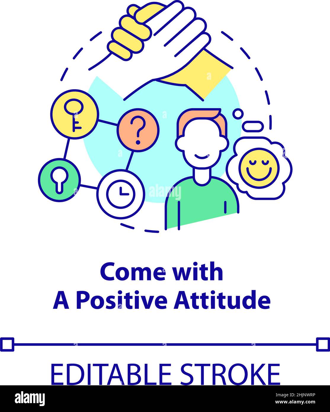 Come with positive attitude concept icon Stock Vector Image & Art - Alamy Come with positive attitude concept icon Stock Vector Image & Art - Alamy