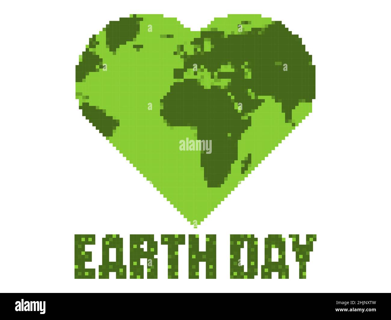 8 bit style world map Stock Vector Images - Alamy