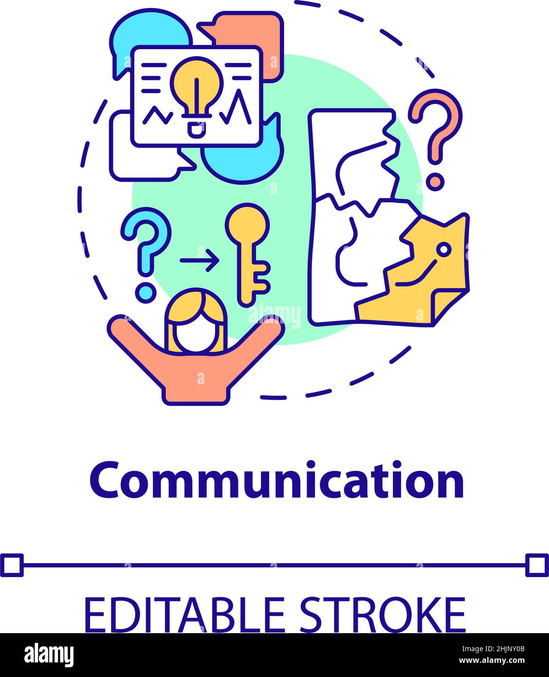Communication concept icon Stock Vector Image & Art - Alamy