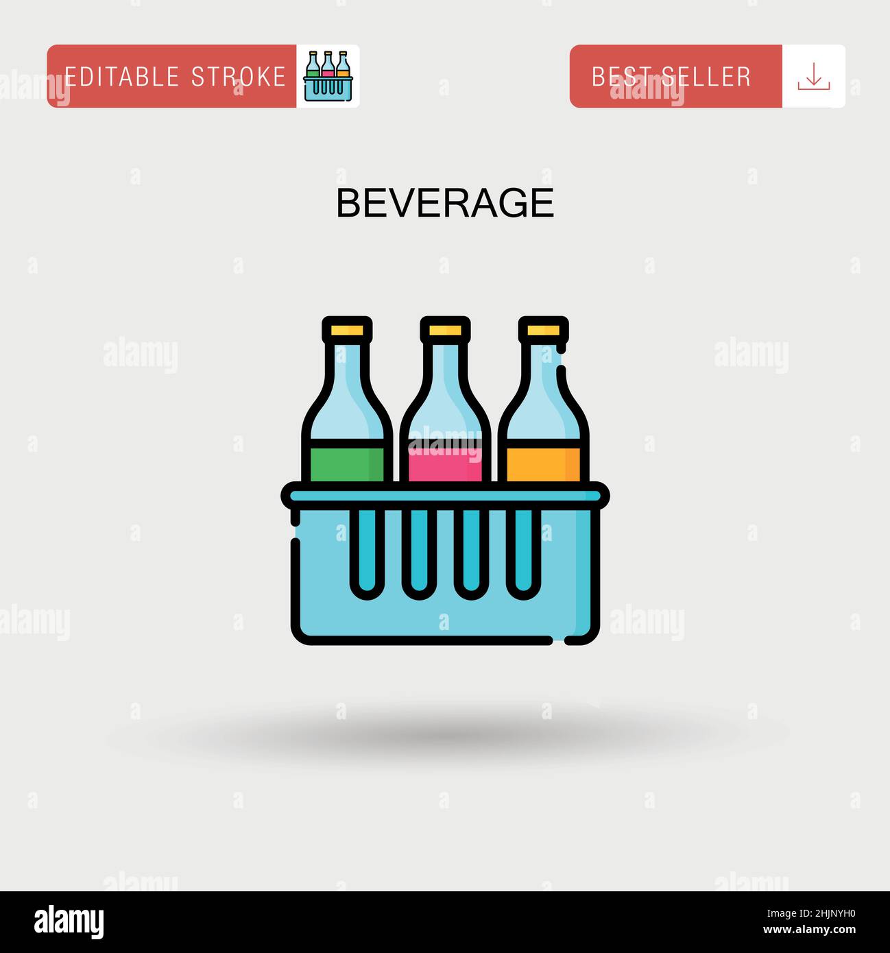Beverage Simple vector icon Stock Vector Image & Art - Alamy