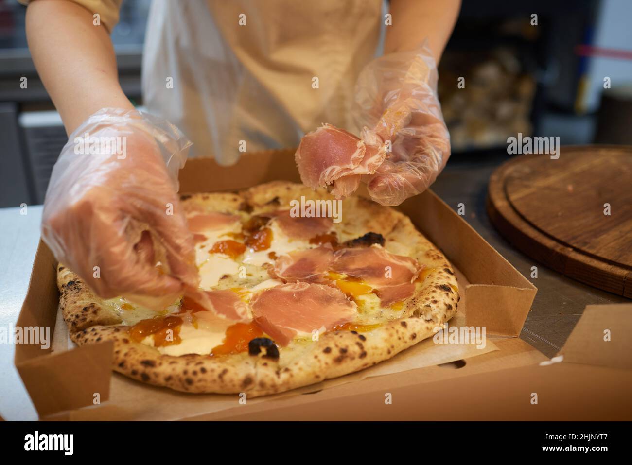 Nice big plate full of meat. Lots of bacon and salami ready on the ...