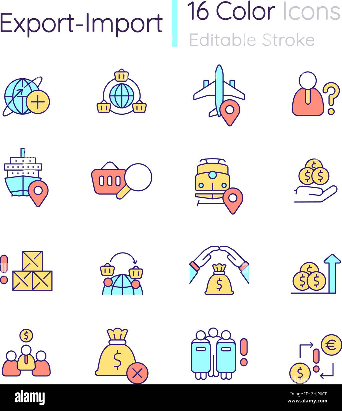 Import export cartoon hi-res stock photography and images - Alamy