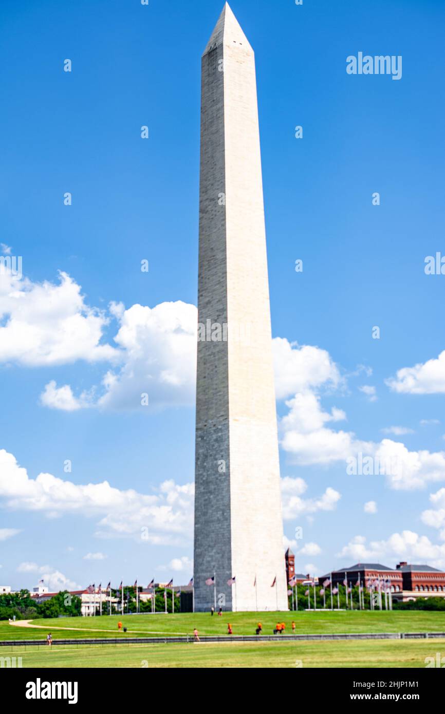 Vertical shot of the Washington Monument in the USA Stock Photo - Alamy