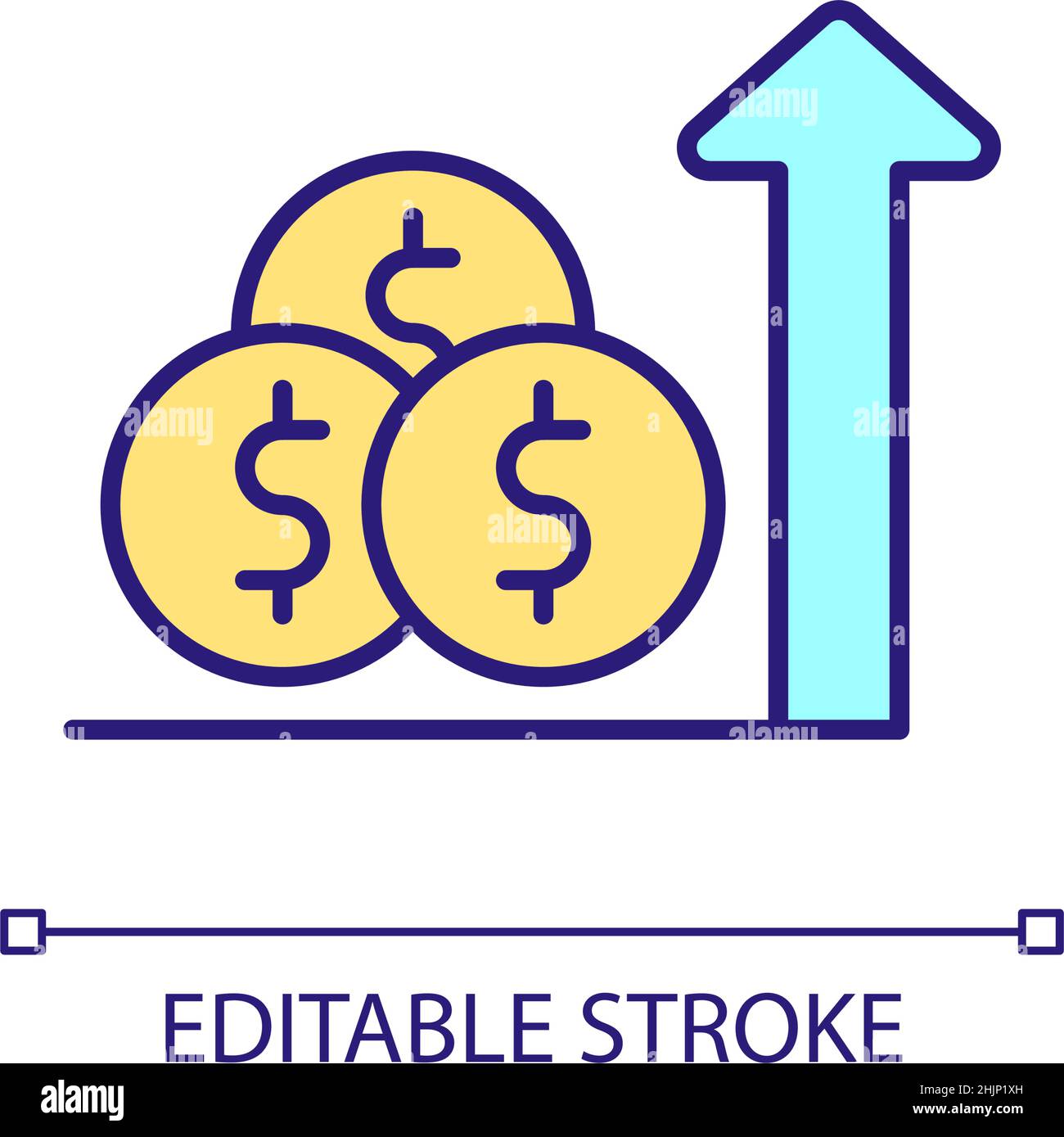 Income growth RGB color icon Stock Vector Image & Art - Alamy