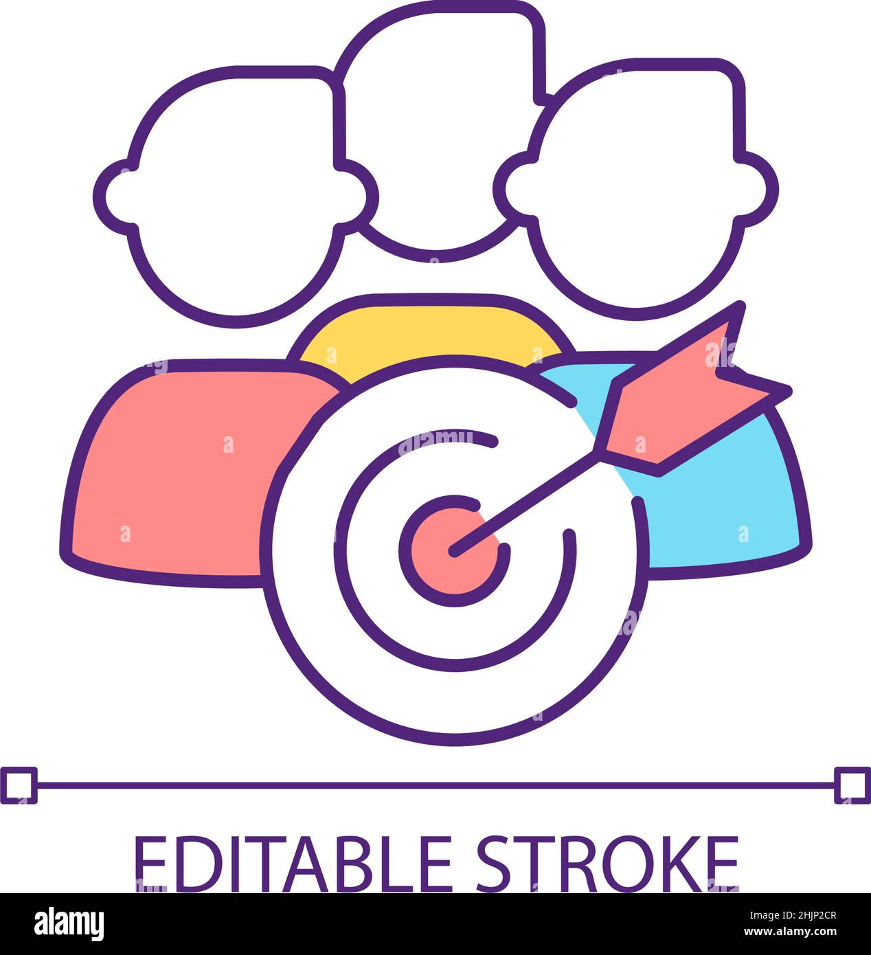 Achieving goals together RGB color icon Stock Vector Image & Art - Alamy