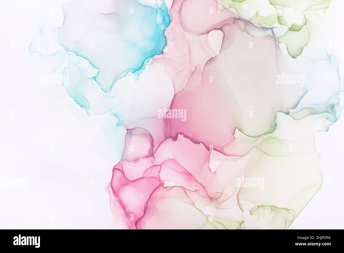 Closeup of multicolored alcohol ink abstract texture, trendy wallpaper ...