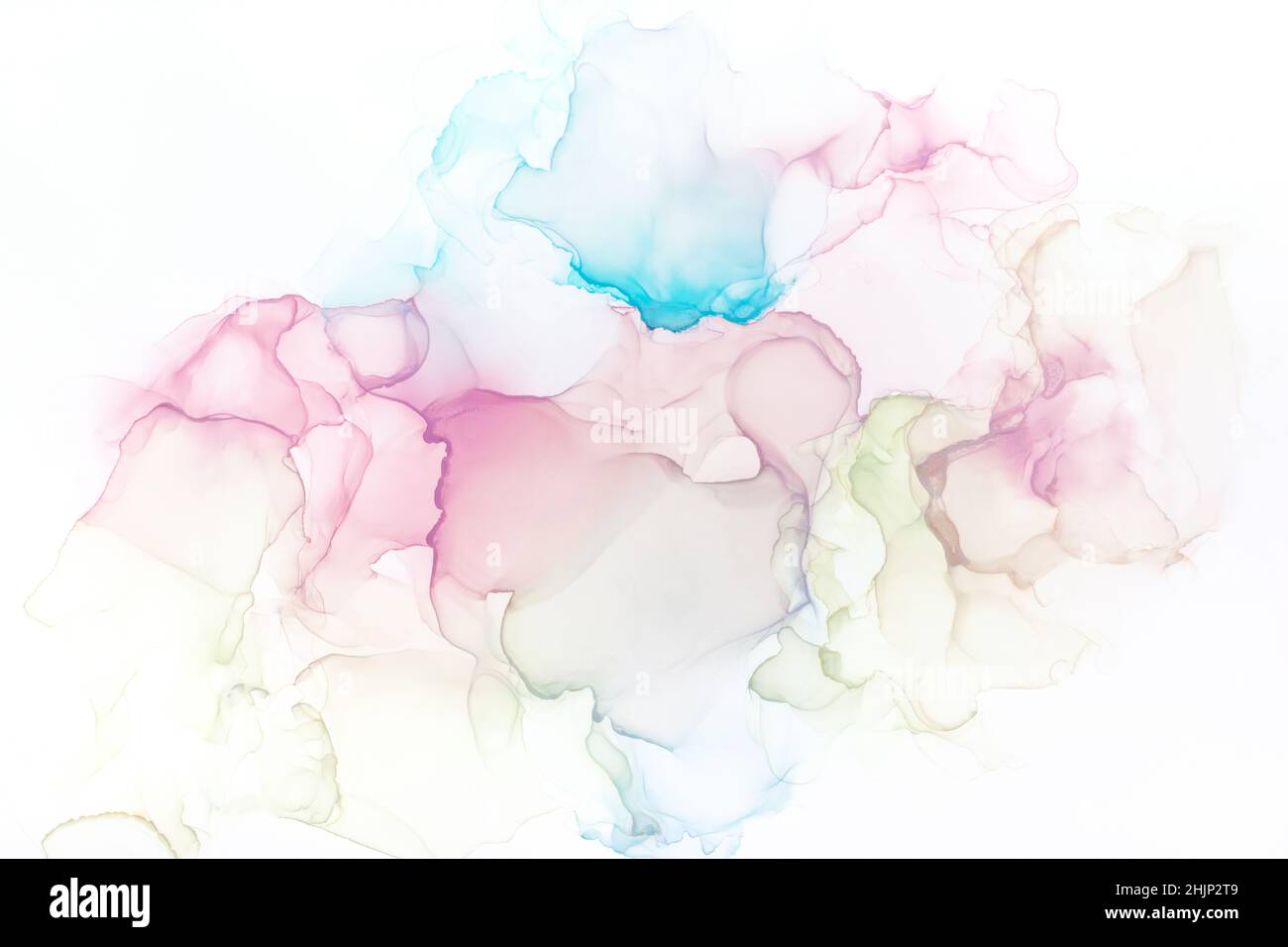 Closeup of multicolored alcohol ink abstract texture, trendy wallpaper ...