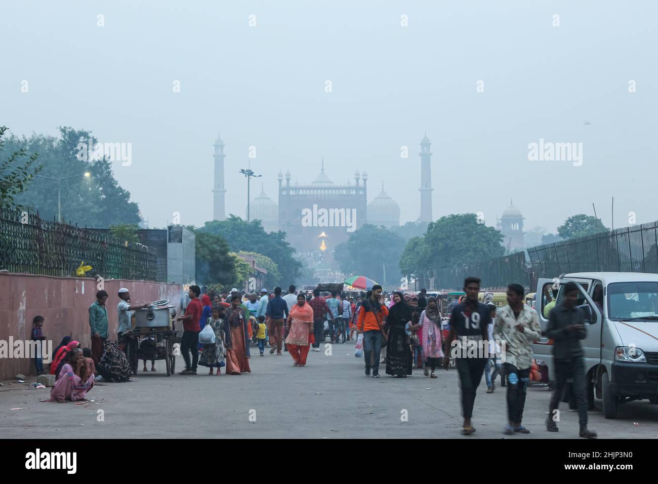 Evening View of Jama Masjid, Delhi, India Stock Photo - Alamy