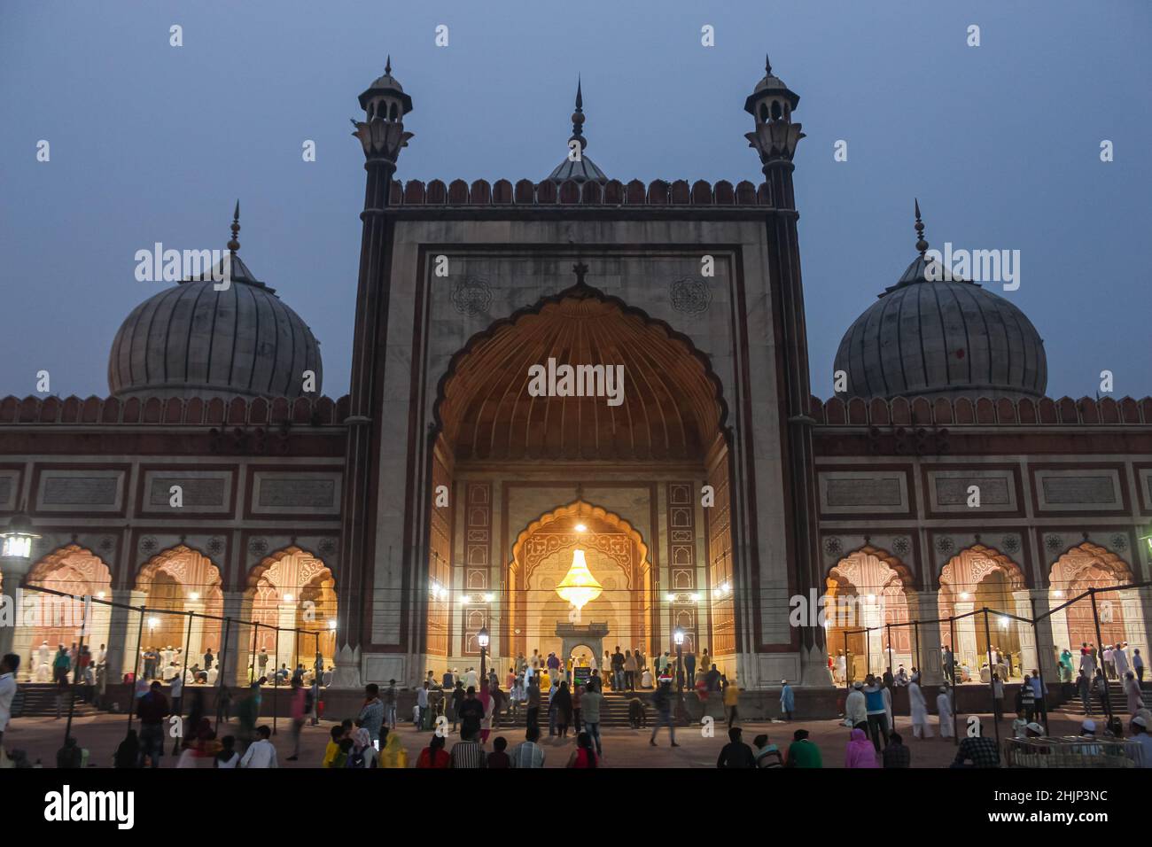 Evening View of Jama Masjid, Delhi, India Stock Photo - Alamy