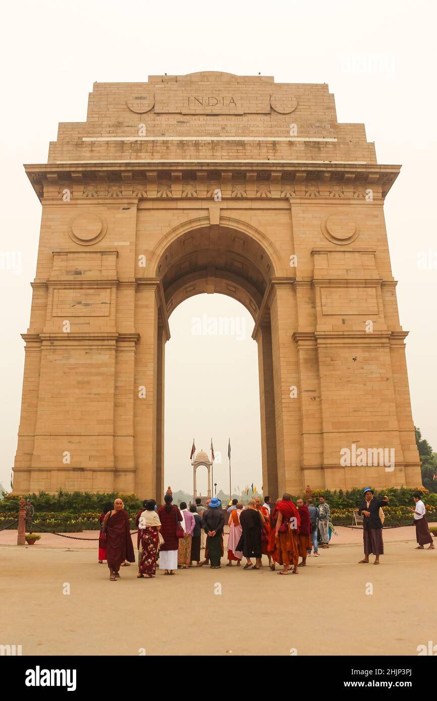 Rare View of India Gate, Delhi, India Stock Photo - Alamy