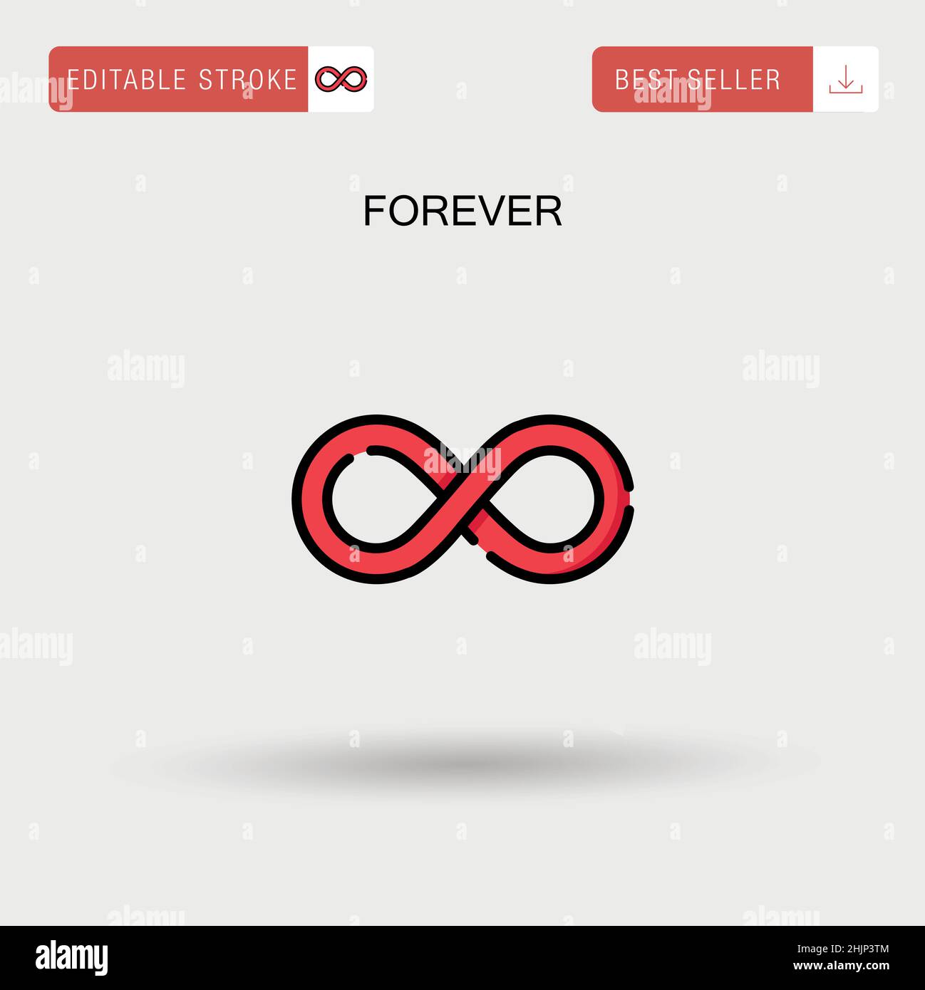 Calligraphy phrase love forever Stock Vector Images - Alamy