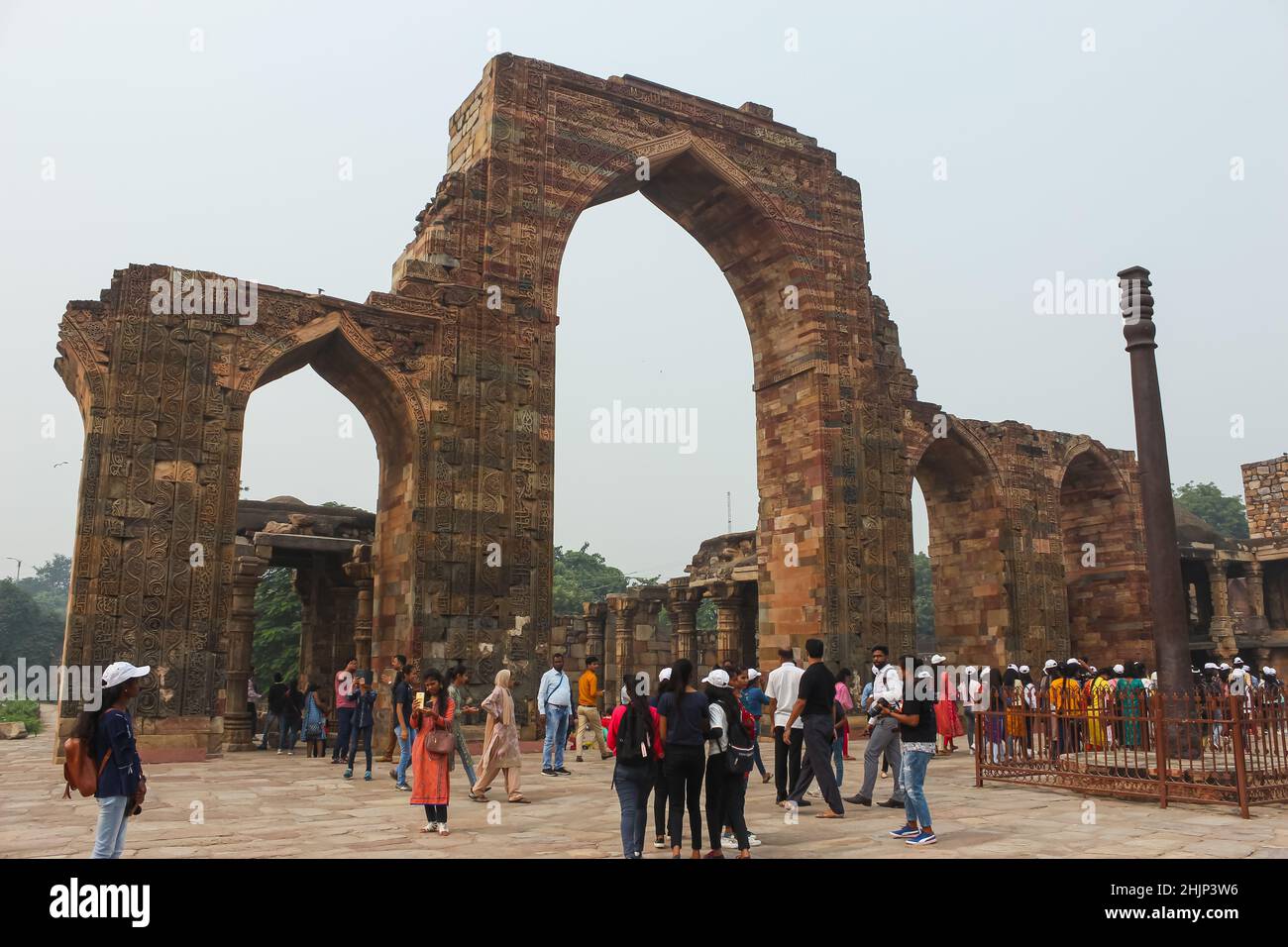 children's playing the near Qutub Minar, Delhi, India Stock Photo - Alamy