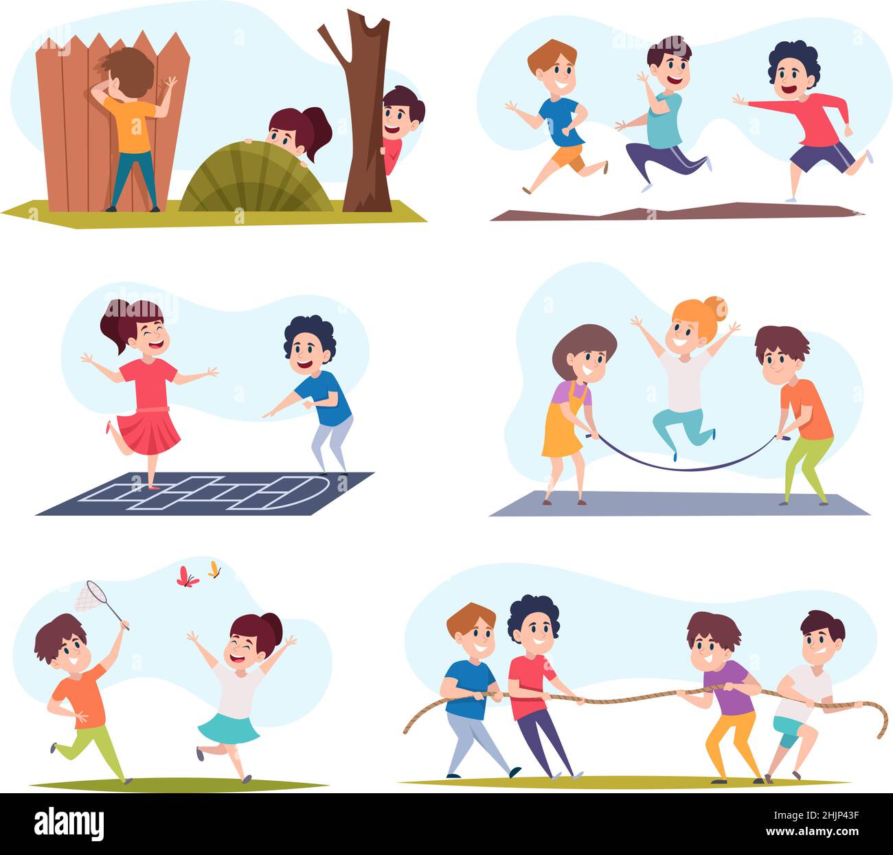 Jumping rope games Stock Vector Images - Alamy