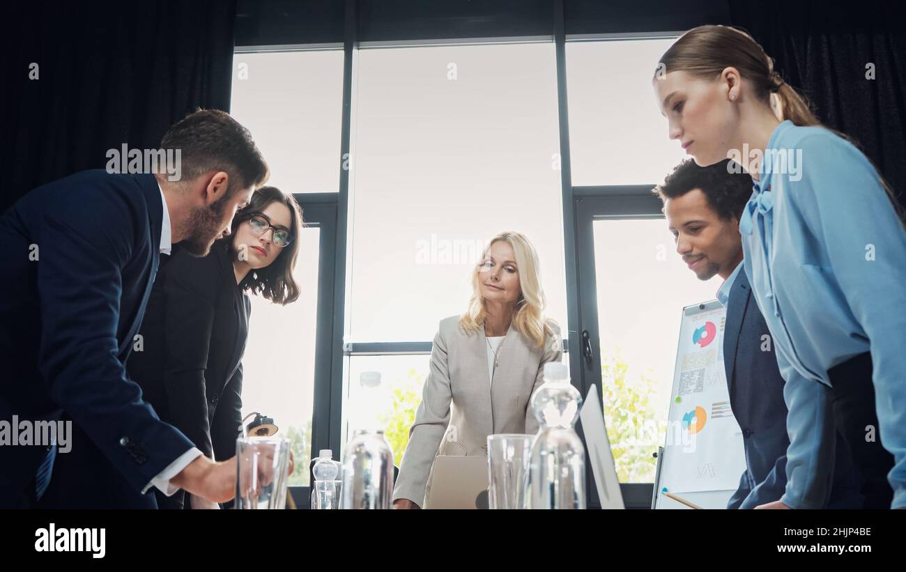 Business discussion and low angle hi-res stock photography and images ...