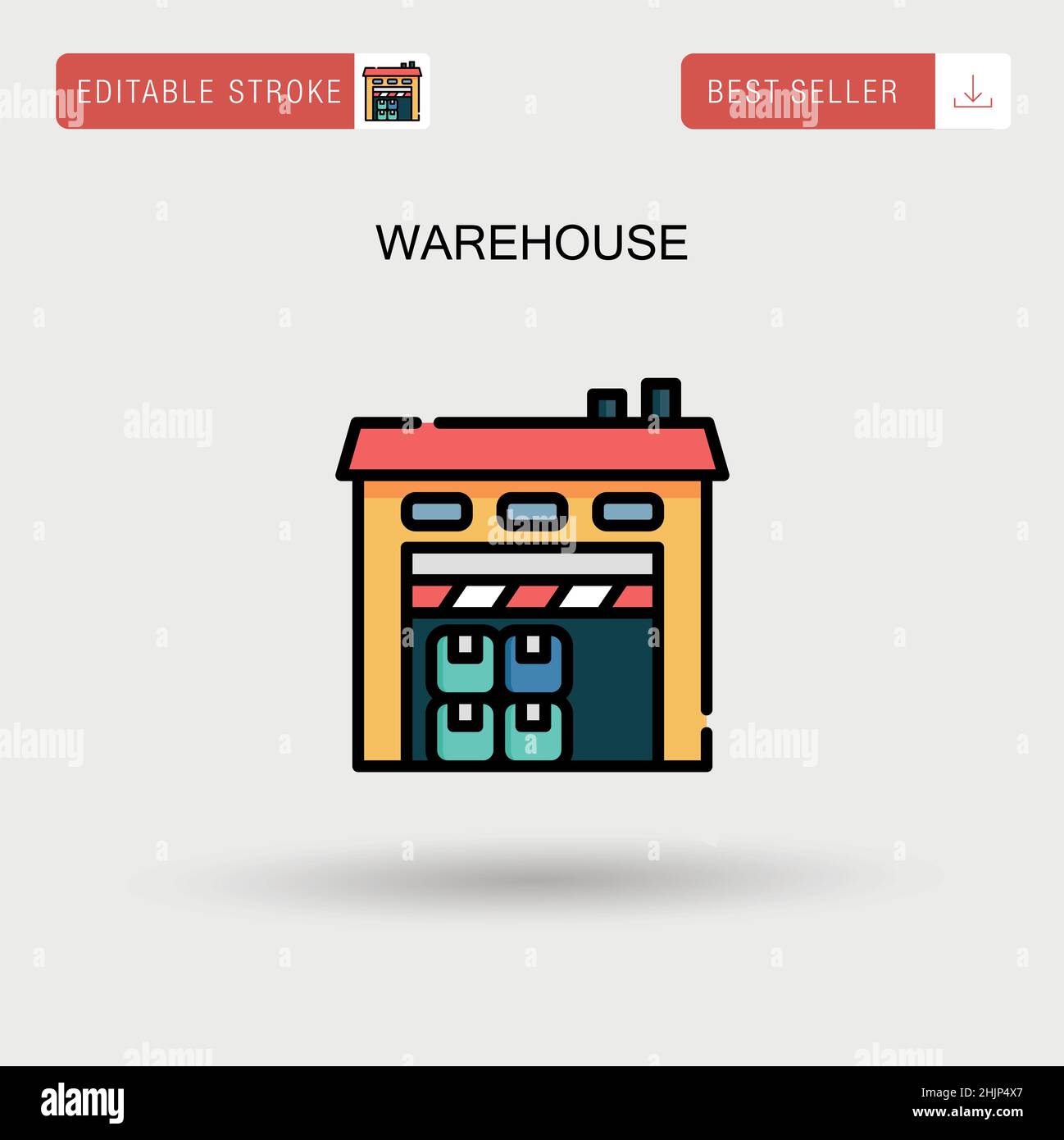 Warehouse Simple vector icon Stock Vector Image & Art - Alamy