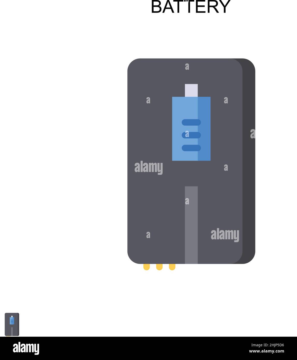 Battery Simple vector icon. Illustration symbol design template for web ...